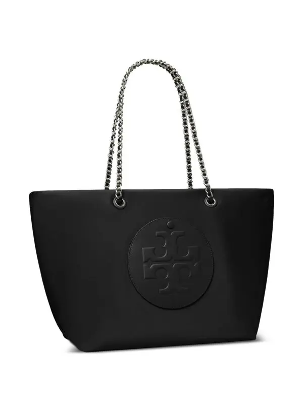 Tory Burch Ella Chain Nylon Tote Bag - Black