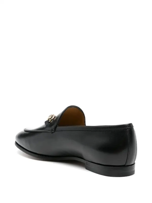 Gucci Jordaan Leather Loafers - Black