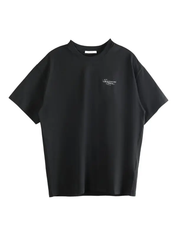 Givenchy Logo Cotton T Shirt - Black