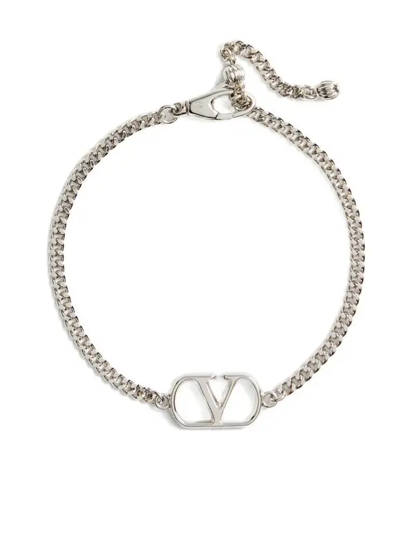 Valentino Garavani V Logo Signature Bracelet - Silver