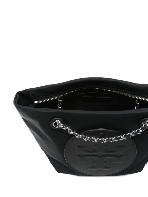Tory Burch Ella Chain Nylon Tote Bag - Black