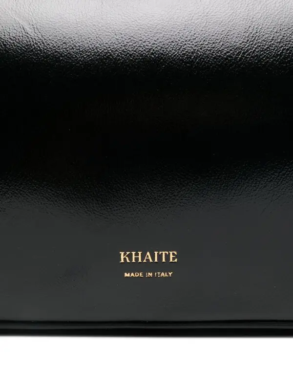 Khaite Simona Leather Shoulder Bag - Black