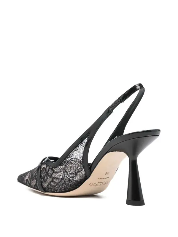 JIMMY CHOO Amita Patent Leather Pumps - Black