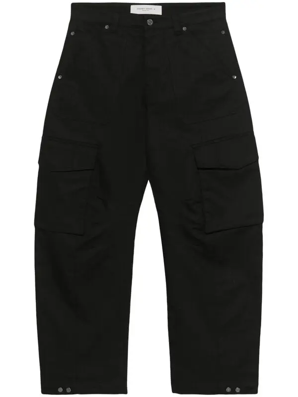 GOLDEN GOOSE DELUXE BRAND Cotton Cargo Trousers - Black