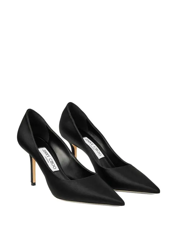 JIMMY CHOO Lvoe 85 Leather Pumps - Black