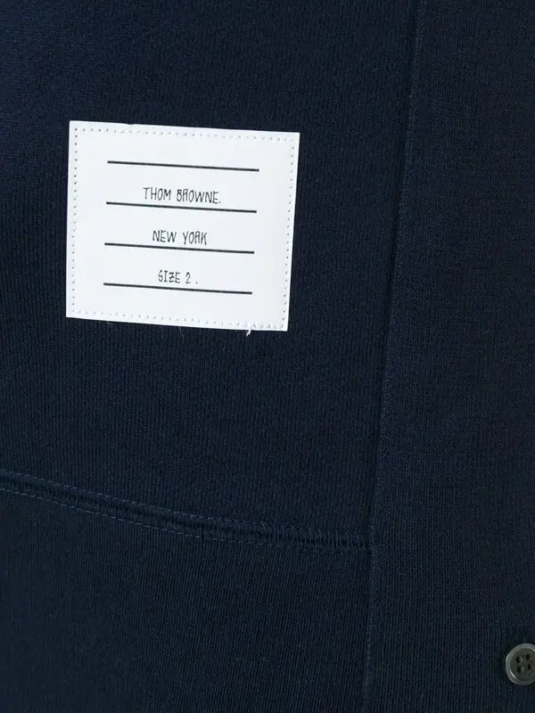 Thom Browne Cotton Crewneck Sweatshirt - Blue