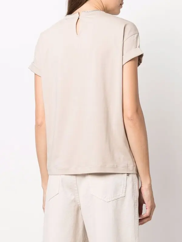 Brunello Cucinelli Cotton T-shirt - Beige