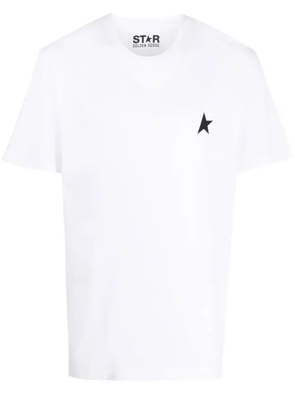 GOLDEN GOOSE Logo Cotton T Shirt - White