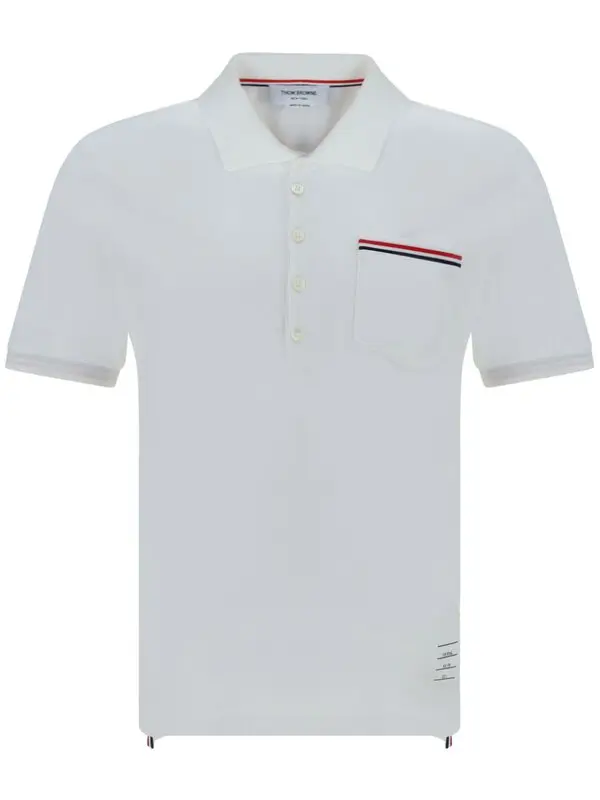 Thom Browne Cotton Polo Shirt - White