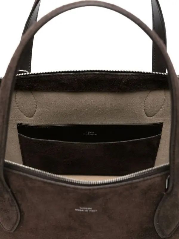 TOTEME Suede Leather Tote Bag - Brown