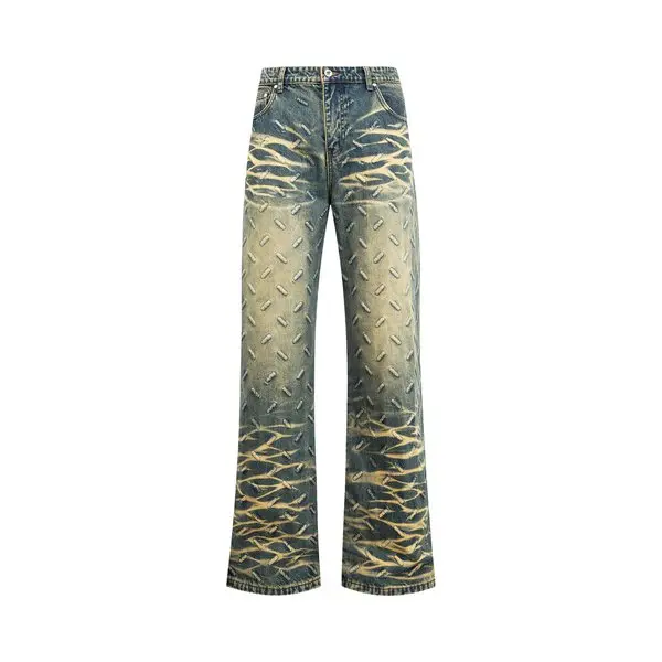 WHO DECIDES WAR Thread Plate Denim