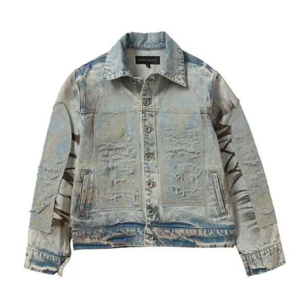WHO DECIDES WAR Mechanic Trucker Denim Jacket