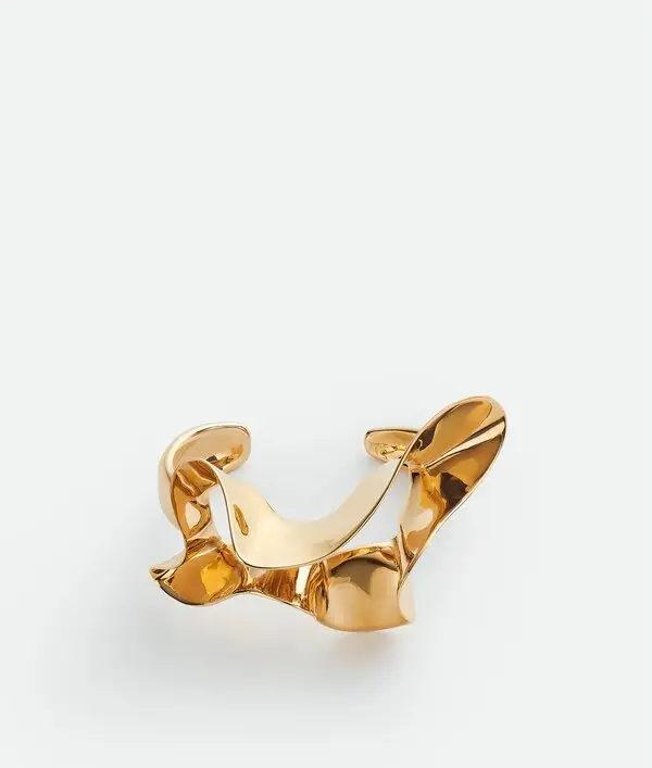 BOTTEGA  VENETA Bottega Veneta Anemone Cuff Bracelet - Yellow Gold