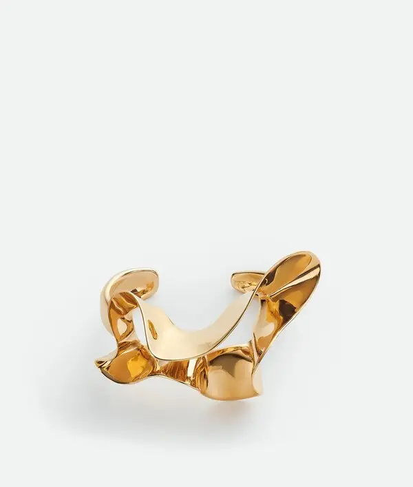 Bottega Veneta Anemone Cuff Bracelet - Yellow Gold