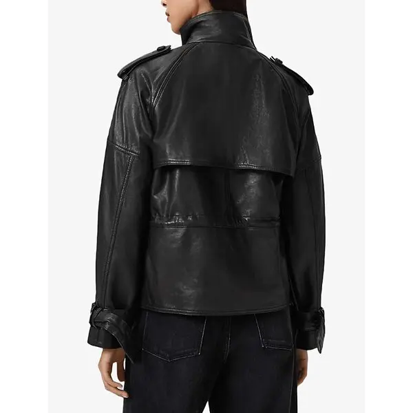 ALLSAINTS Serne Relaxed-fit Leather Jacket