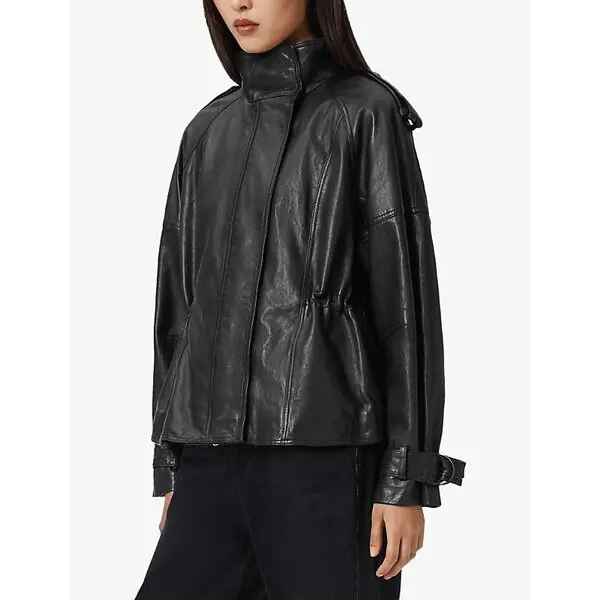 ALLSAINTS Serne Relaxed-fit Leather Jacket