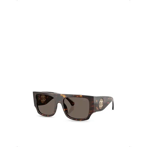 Chanel Square-frame Acetate Sunglasses