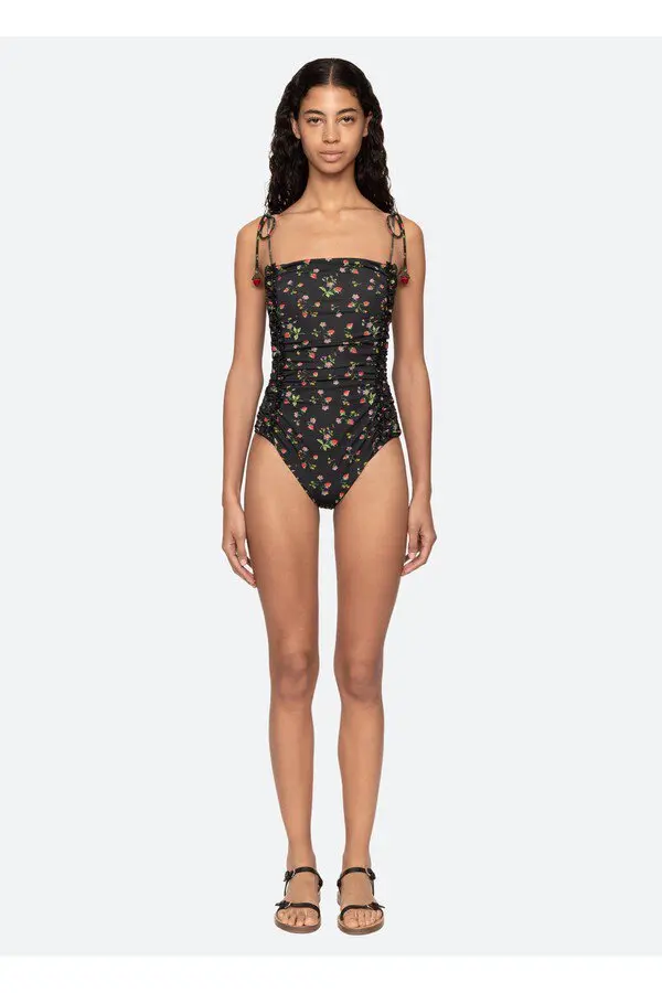 Sea Katarina Printed One-piece Swimsuit - Stripe