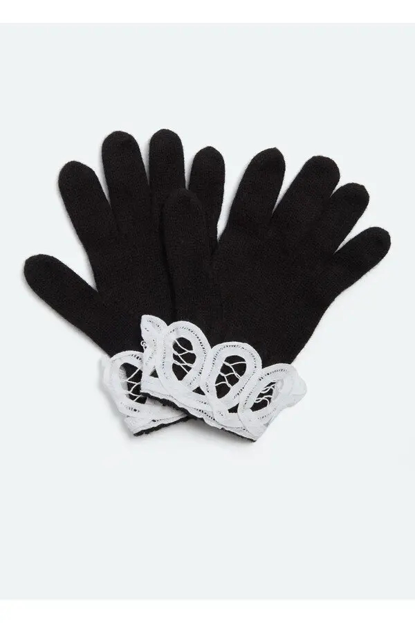 Sea Adelina Wool Gloves - Black