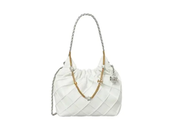 Tory Burch Fleming Distressed Mini Hobo Bag