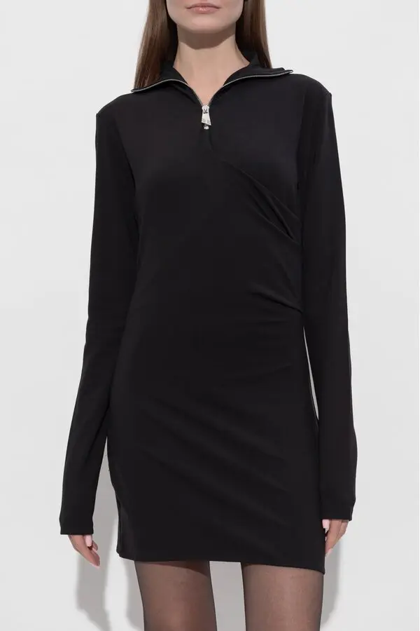 Attico Turtleneck Dress With Zipper