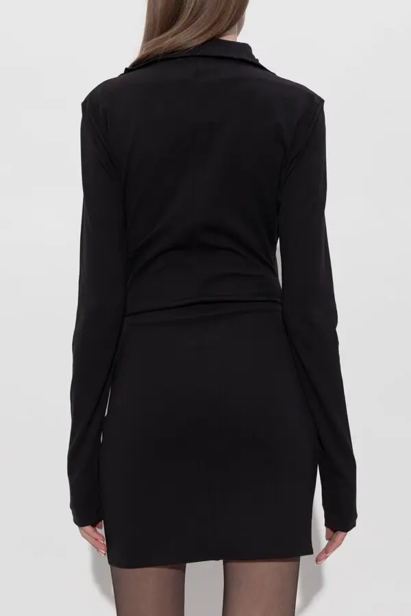 Attico Turtleneck Dress With Zipper