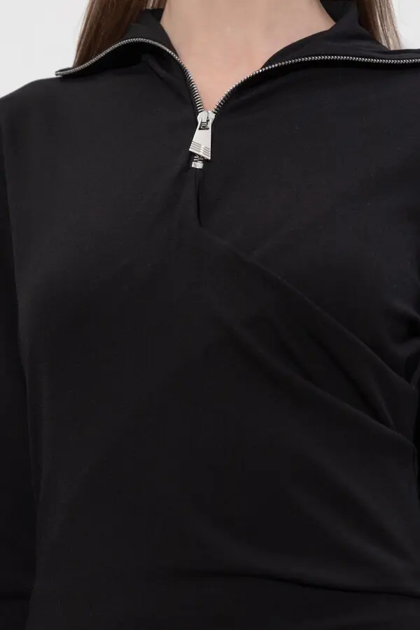 Attico Turtleneck Dress With Zipper