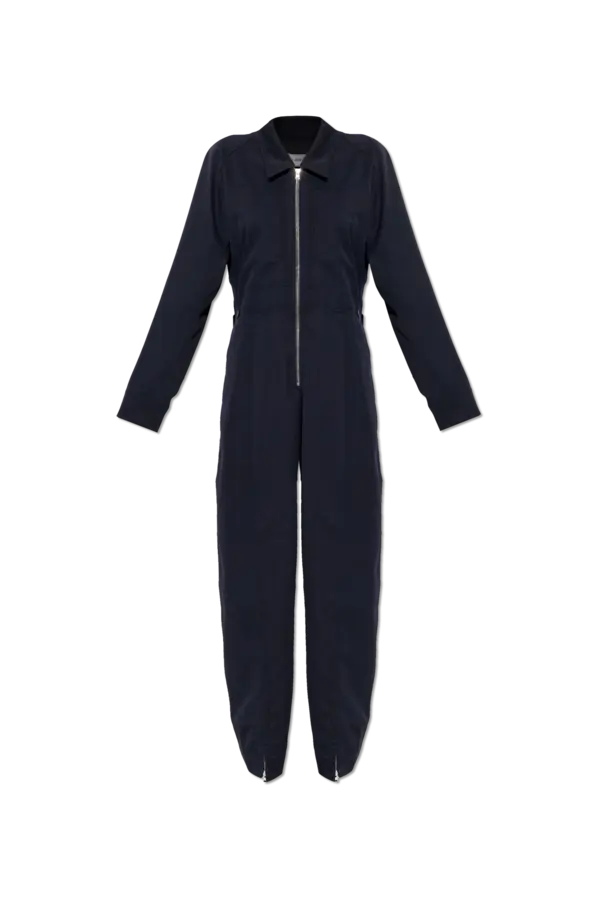 Victoria Beckham Jumpsuit With Shirt Collar - Navy Blue