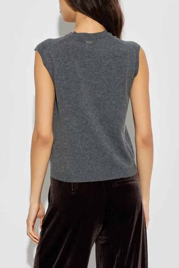 FERRAGAMO Cashmere Vest - Grey