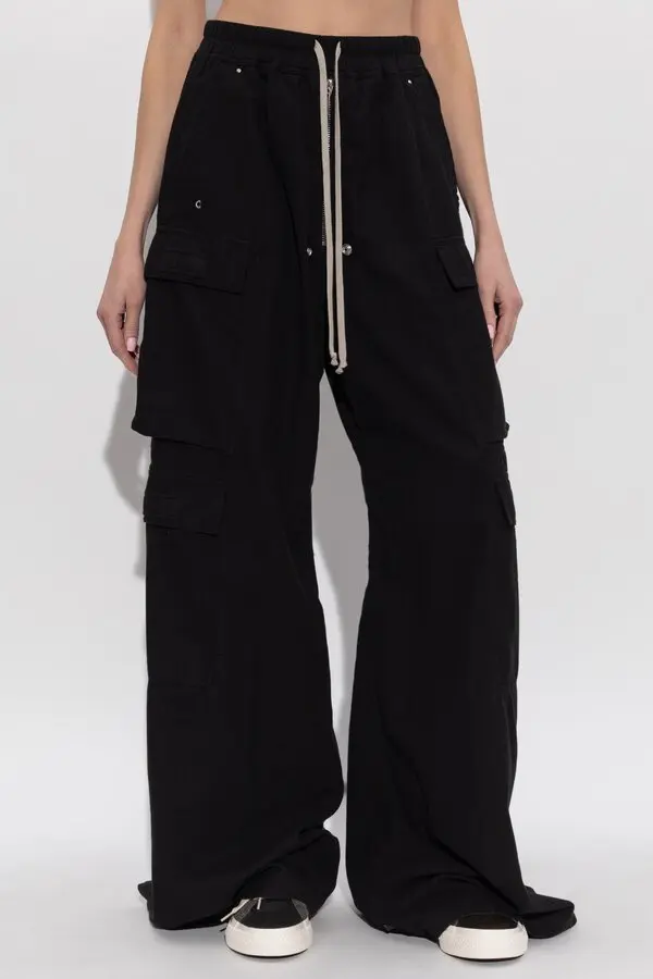 Rick Owens Jumbo Cargo Trousers - Black