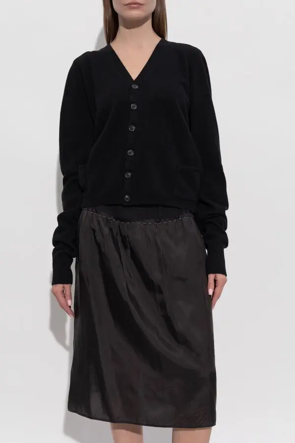 MAISON MARGIELA Wool Cardigan - Black