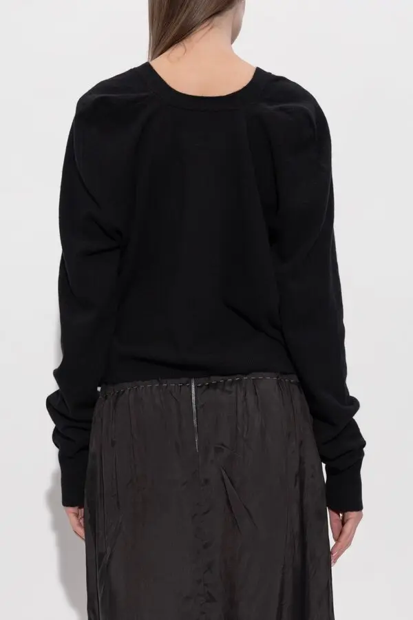 MAISON MARGIELA Wool Cardigan - Black