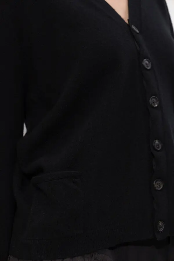MAISON MARGIELA Wool Cardigan - Black