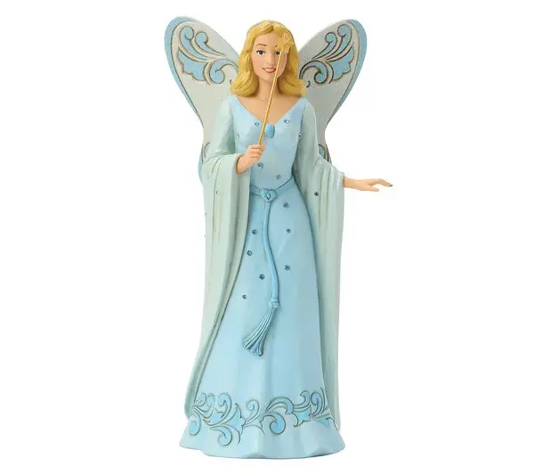 JIM SHORE Disney Traditions Blue Fairy Figurine 10in H - One-color