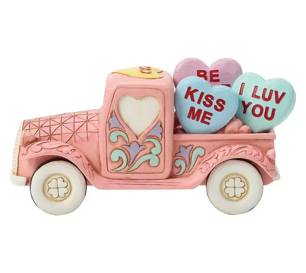 JIM SHORE Sweethearts Truck Figurine 4.5in H - One-color