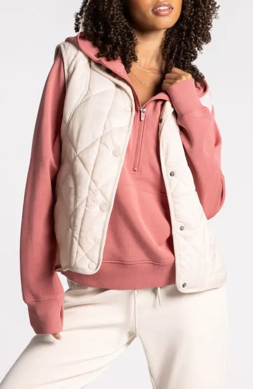 THREAD & SUPPLY Appalachian Quilted Vest - Dove