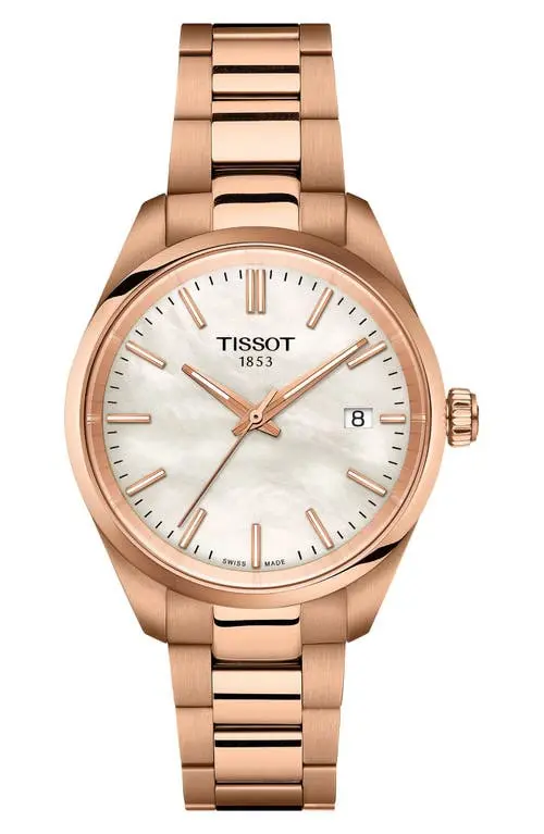 TISSOT Pr 100 Mother-of-pearl Bracelet Watch - White Mother Of Pearl Gold