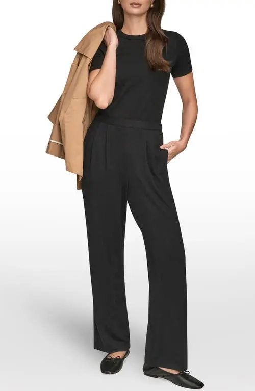 Donna Karan New York High-waist Wide-leg Pull-on Trousers