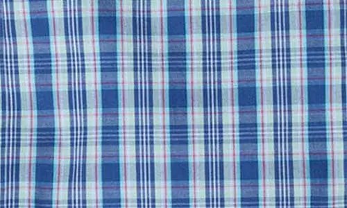 Vineyard Vines Wavecrest Plaid Stretch Cotton Poplin Button-down Shirt - Moonshine