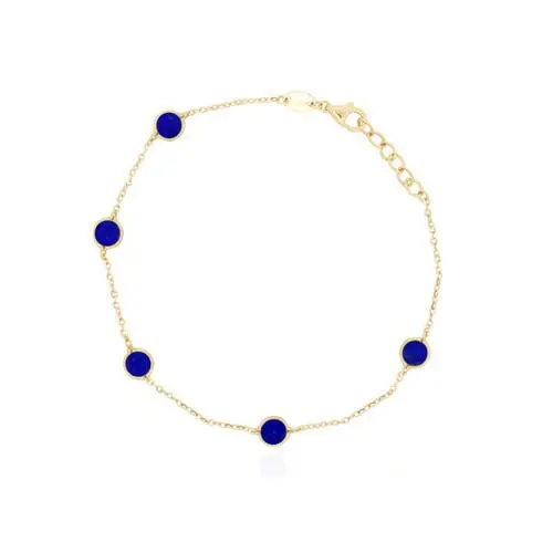 THE LOVERY FINE JEWELRY Bubbles Chain Bracelet - Lapis