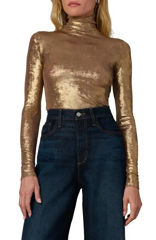Joe's Jeans Metallic Turtleneck Top