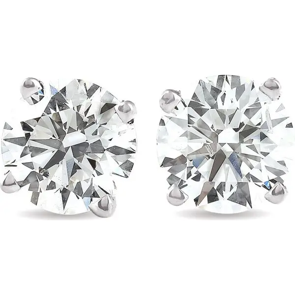 BLISS DIAMOND 1 1/2 Ct Diamond Stud Earrings - 14k White Gold