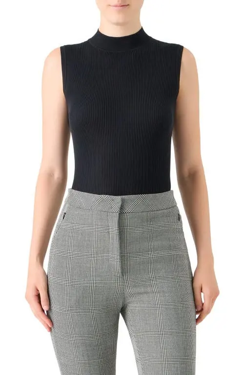 Akris Ribbed Silk And Cotton Sleeveless Sweater