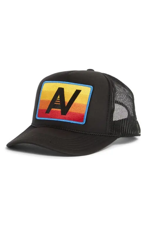 Aviator Nation Logo Trucker Hat - Black