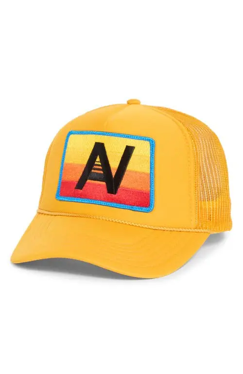 Aviator Nation Logo Trucker Hat - Gold