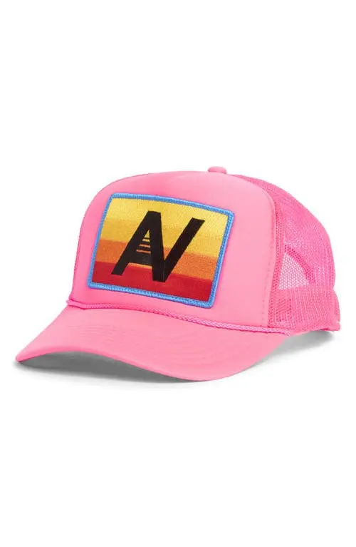 Aviator Nation Logo Trucker Hat - Neon Pink