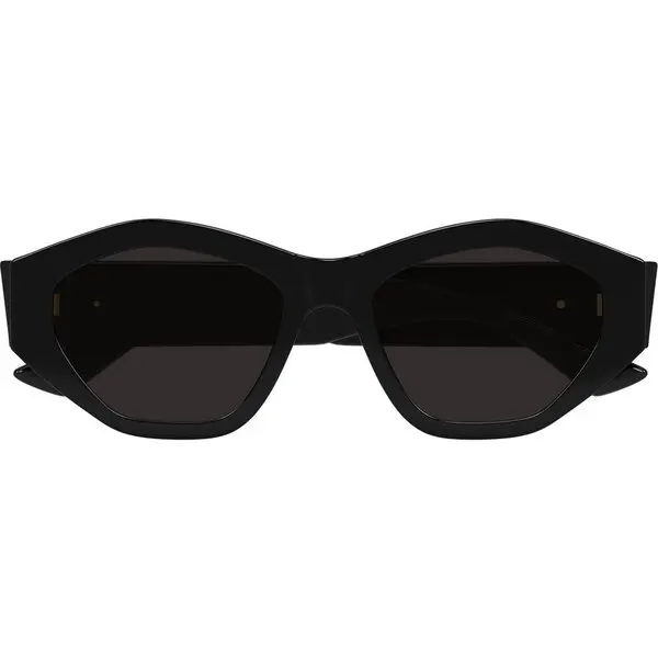 Bottega Veneta 53mm Geometric Sunglasses - Black