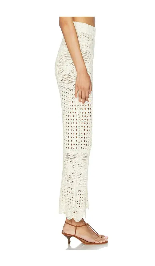 Agua Bendita Wesley Crochet Pants - Ivory