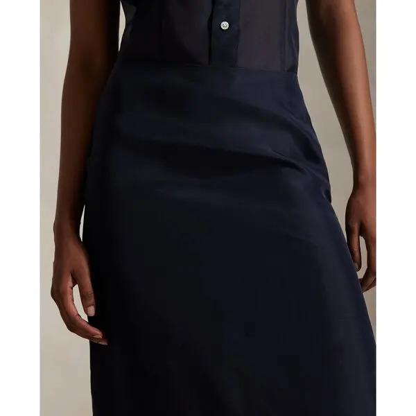 Ralph Lauren Silk Organza Pencil Skirt