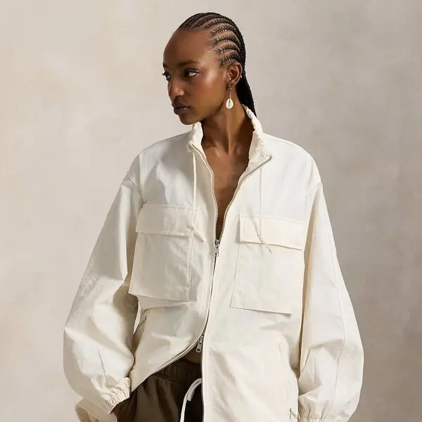 Ralph Lauren Oversize Utility Windbreaker - Estate Cream